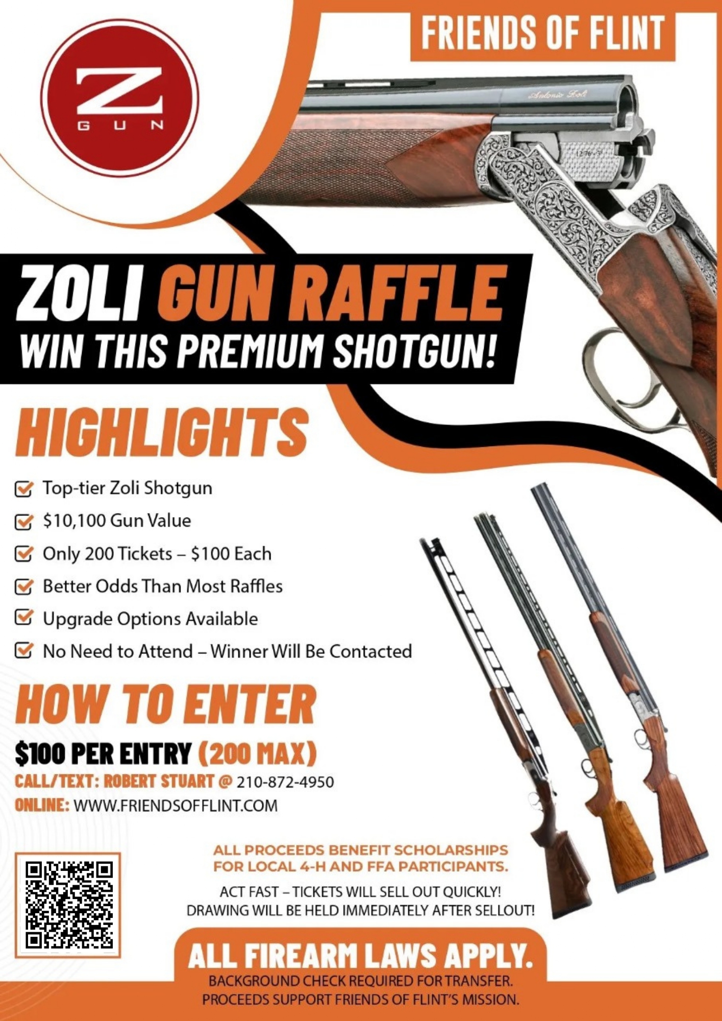Top Gun Raffle – Limited to 200 Tickets! – Friends of Flint, INC